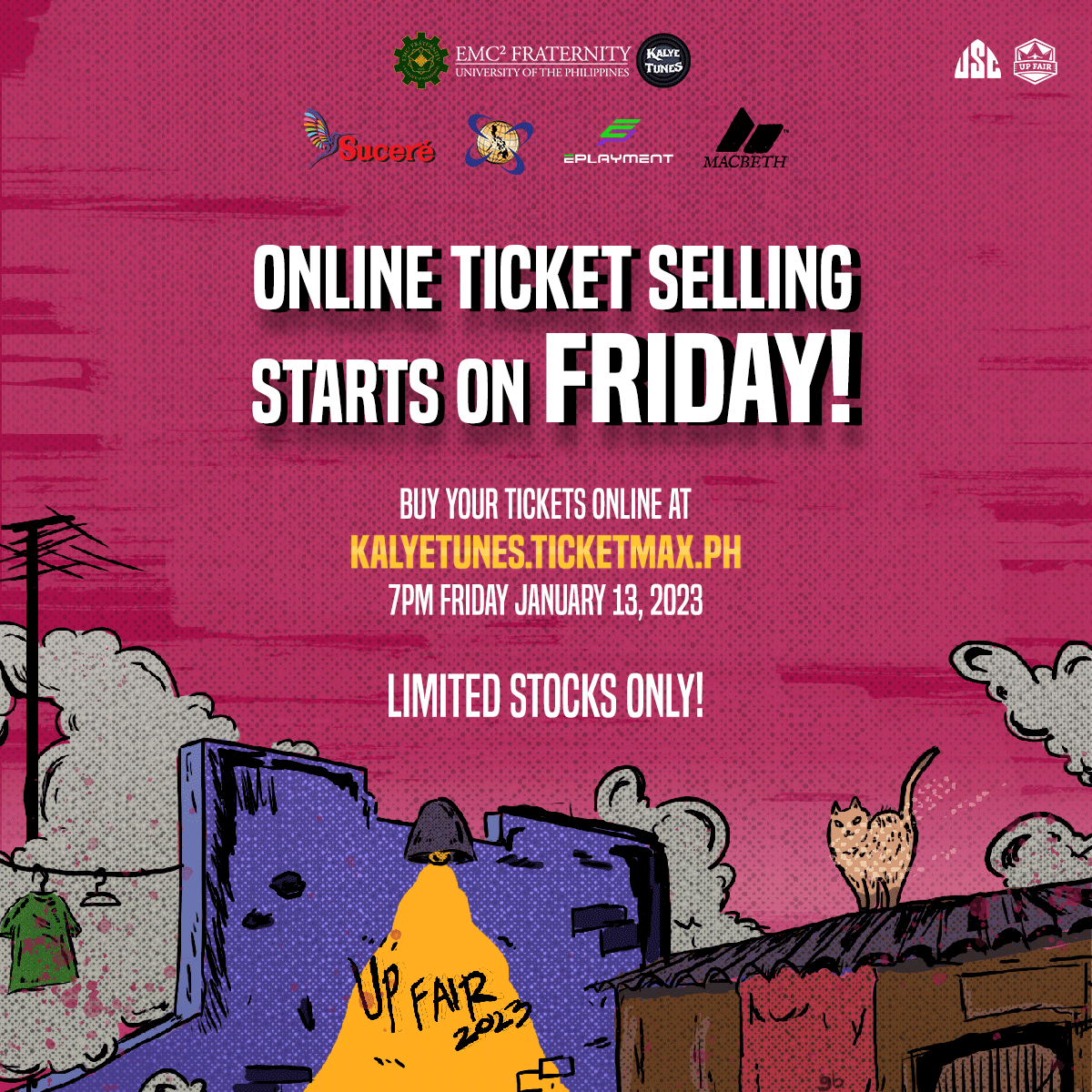 Kalye Tunes: UP Fair Wednesday on Twitter: "MAY ONLINE TICKETS NAAAAA!! Magbubukas ang Kalye ...