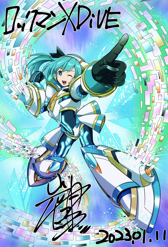 岩本佳浩 アイコンかえました on Twitter: "リコダイヴアーマー。 リコがやるのです！ 立体化して欲しいです。 #ロックマンXDiVE #岩本佳浩 #ロックマンX https://t ...