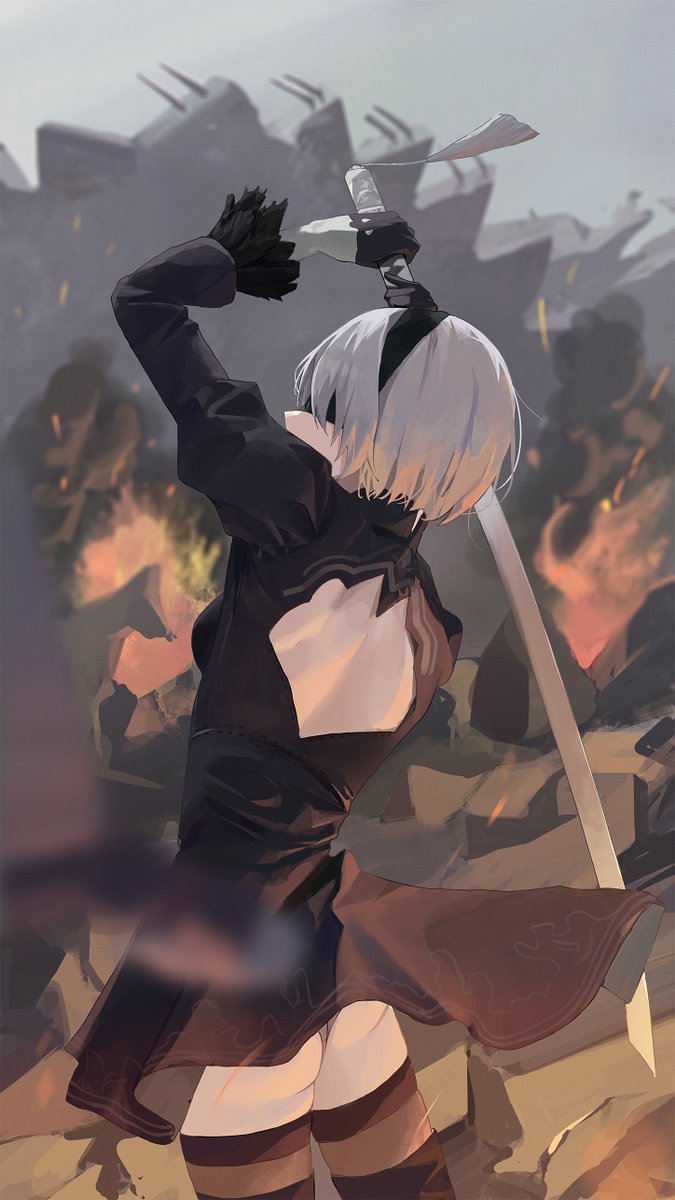 「2B #NieR #NieRAutomata 」|偽名/Gimeiのイラスト