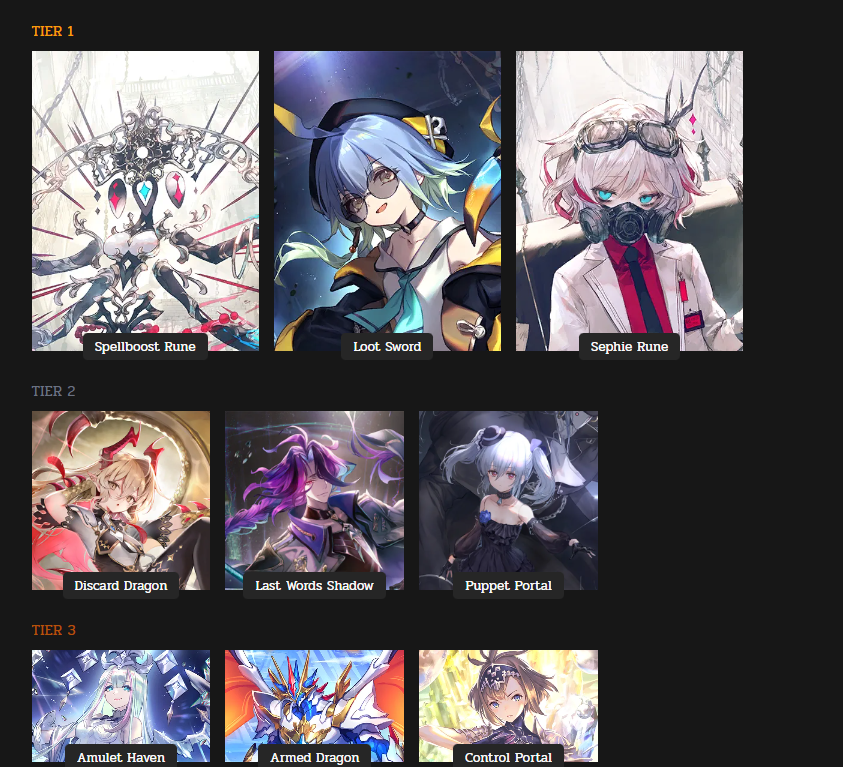 Shadowverse Master on Twitter: "Jan 11th JCG was won by Spellboost Rune and Loot Sword. Tier ...