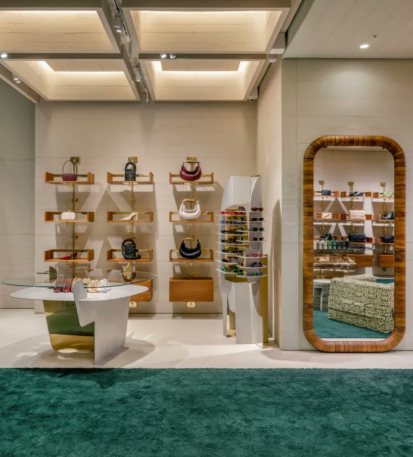 designboom on Twitter: "bottega veneta injects subtle references to italian design in its zürich ...