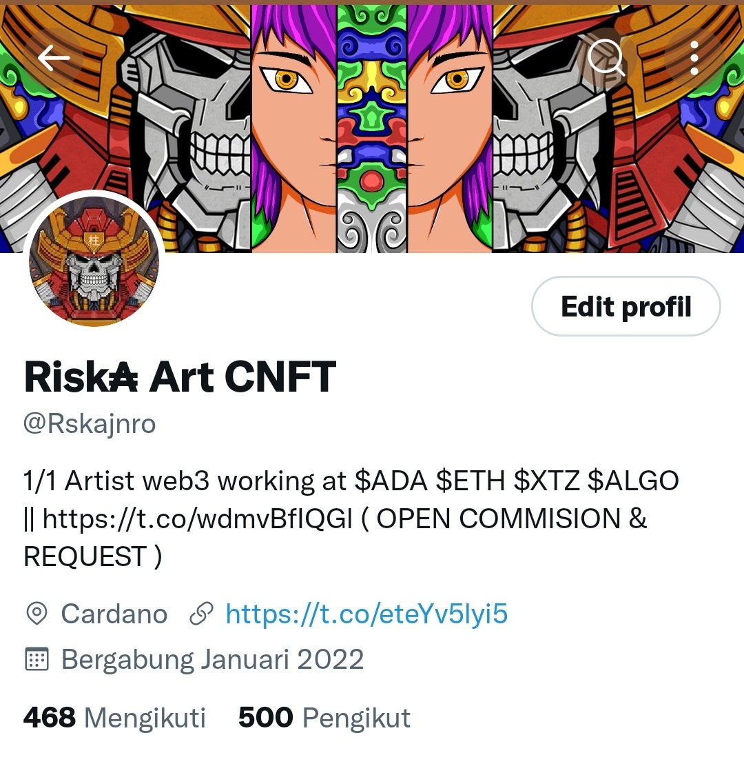 Risk₳ Art CNFT on Twitter: "500 followers♥️🤩 Try using a set of profile photos and banners🔥🔥 ...