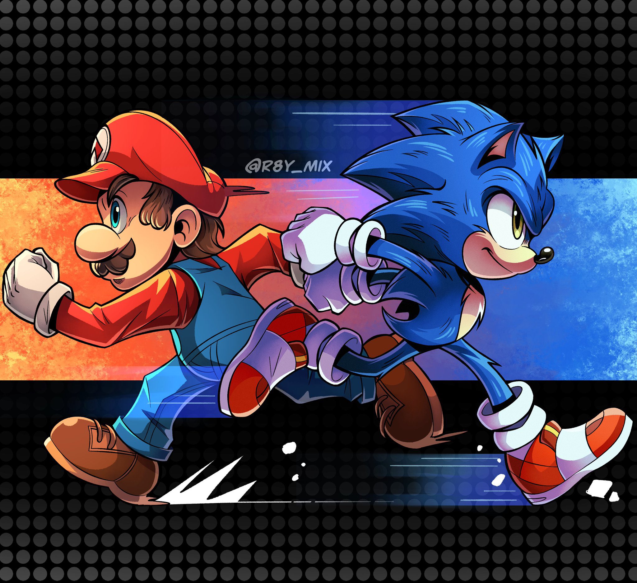 Sonic Vs Mario Anime