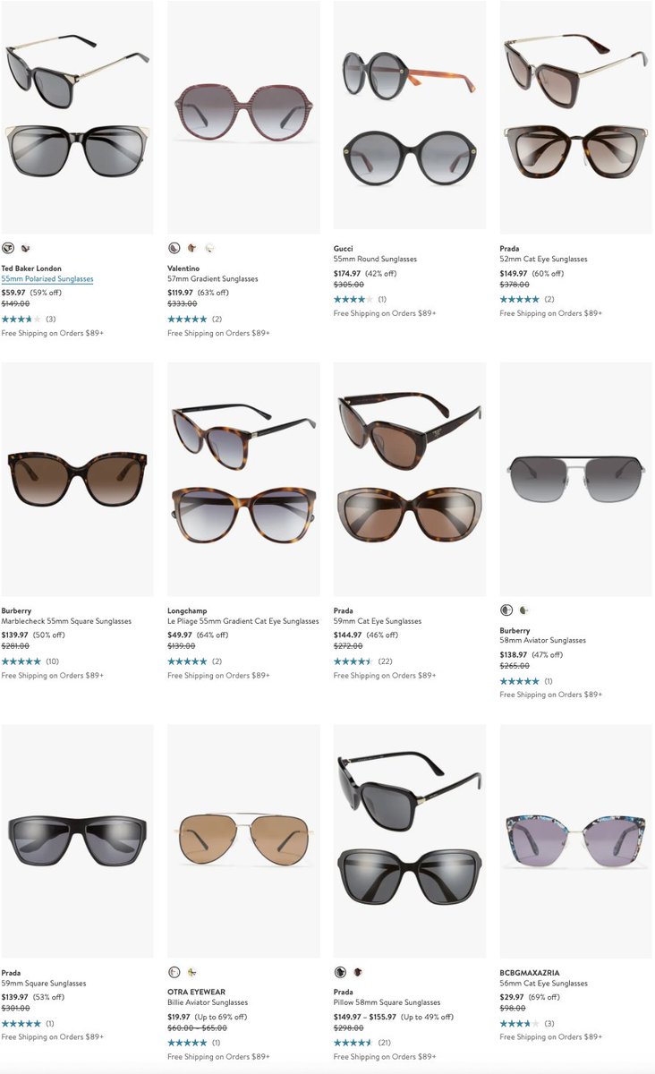 SNKR_TWITR on Twitter: "Save up to 80% off on Designer Sunglasses via Nordstrom Rack 👓 Men http ...