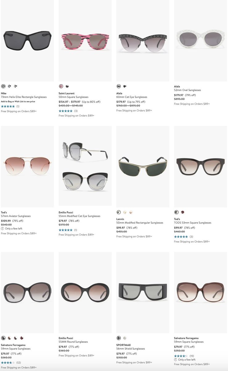 SNKR_TWITR on Twitter: "Save up to 80% off on Designer Sunglasses via Nordstrom Rack 👓 Men http ...