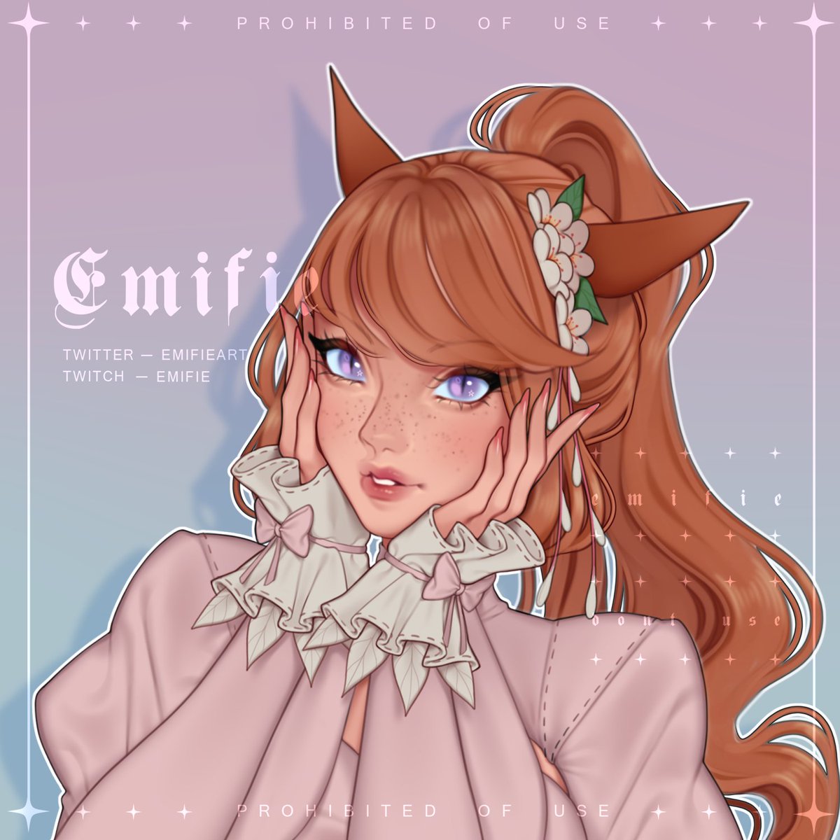「Hi I'm Emi I love drawing pretty girls 」|𝖊𝖒𝖎𝖋𝖎𝖊のイラスト