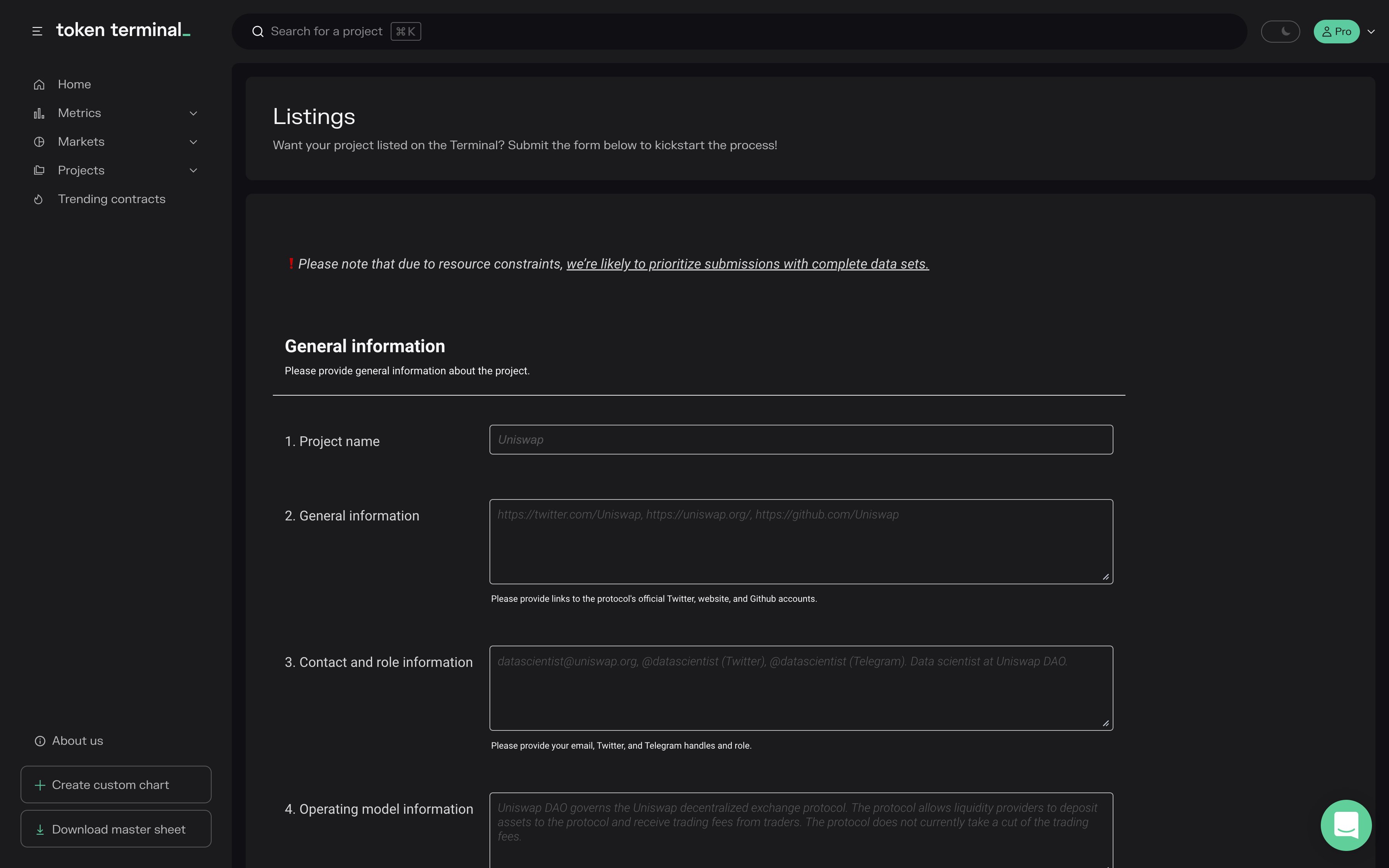 Token Terminal Intern (@tt_intern) / Twitter