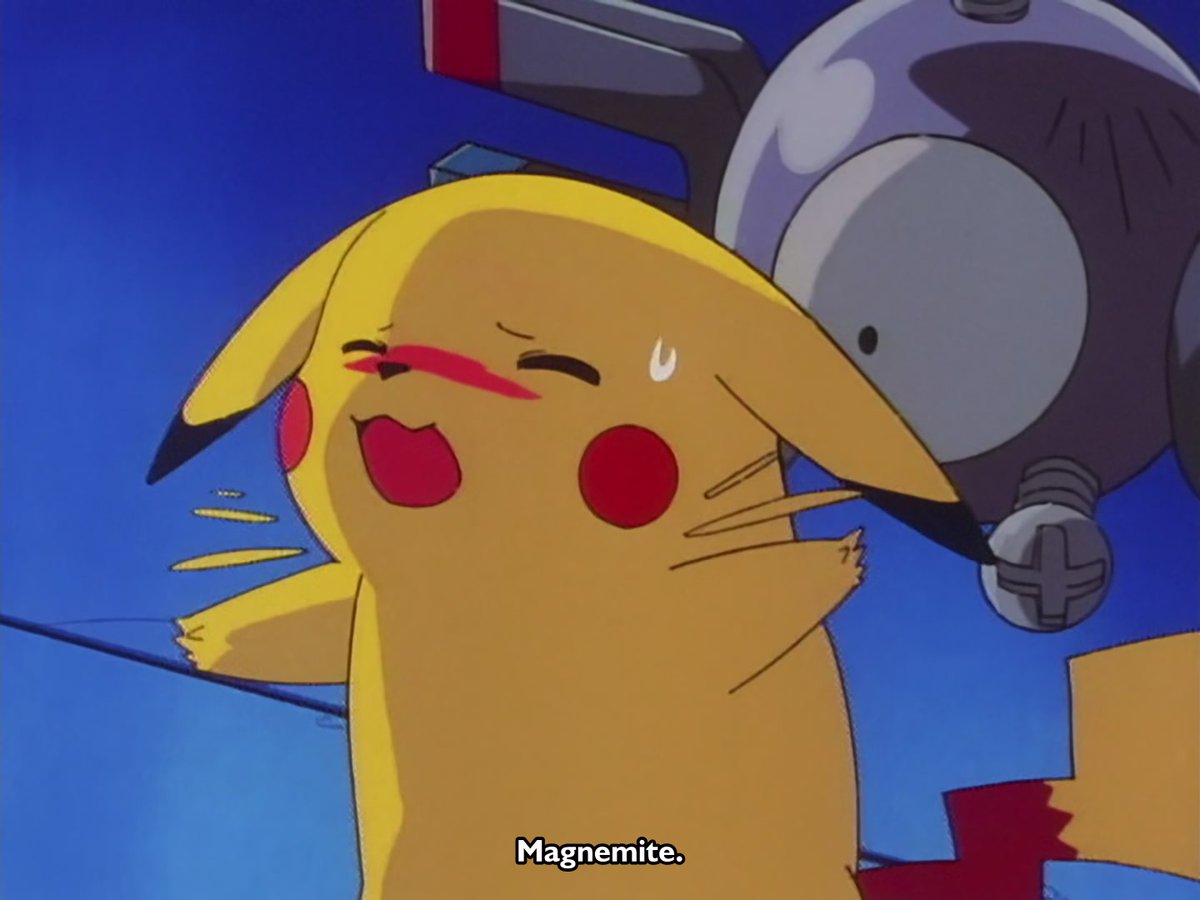 Every Pokemon Frame In Order on Twitter: "Pokémon Season 1 Episode 30 - Sparks Fly for Magnemite ...