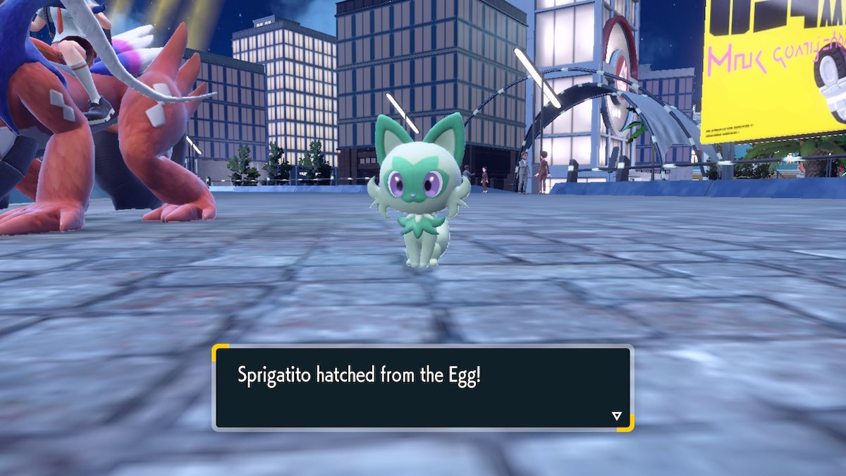 Christian Asprey on Twitter: "I finally hatched my shiny Sprigatito."