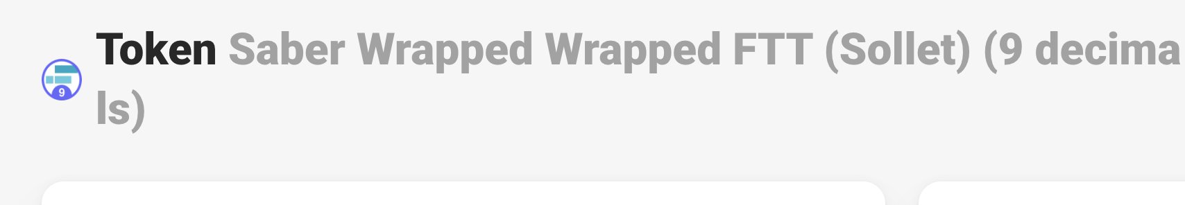 Conor on Twitter: "SBF invented a token (FTT) He wrapped some over to Solana (wFTT) He wrapped ...