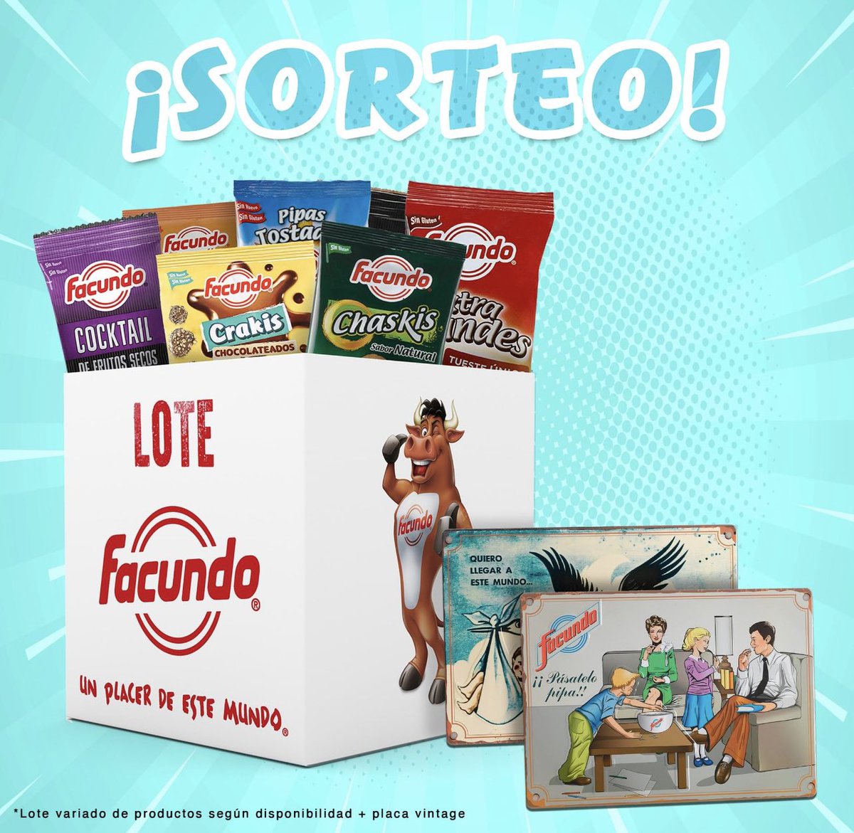 Serna on Twitter: "RT @Mundo_Facundo: ⚡ S O R T E O ⚡ 2 LOTAZOS + PLACA VINTAGE: 1️⃣ Síguenos en ...