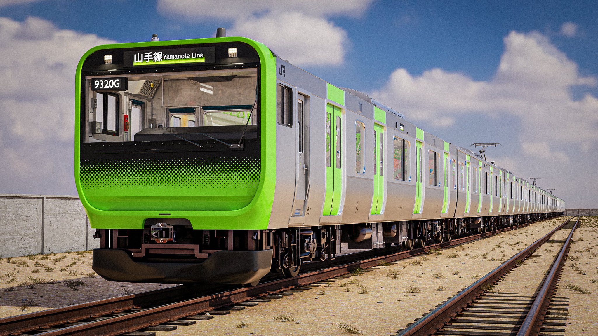 jujuArts on Twitter: "Yamanote Line E235 Train 3D CG model with both interior and exterior#N#山手線 ...