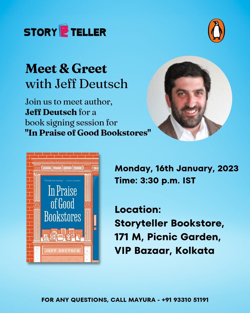 Princeton University Press on Twitter: "RT @StorytellerKol: We can't wait to meet Jeff Deutsch ...
