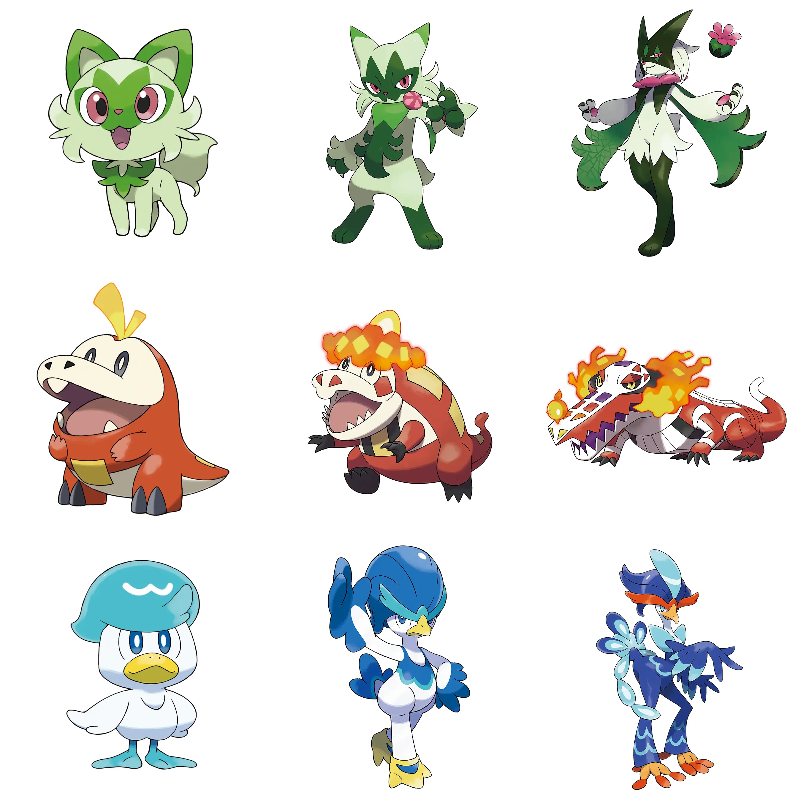 Stealth on X Pokemon Company officially shared the artwork for the Starter Pokemon Evolutions as well as a bunch of other new Pokemon I guess they figure enough time has passed it