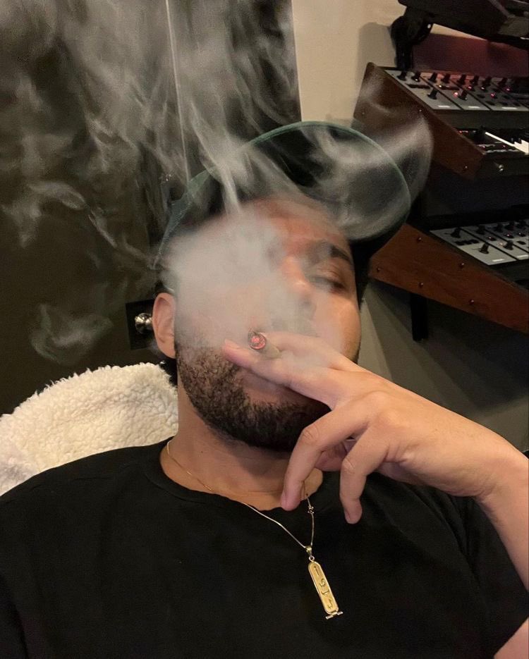 The Weeknd Smoking Weed
