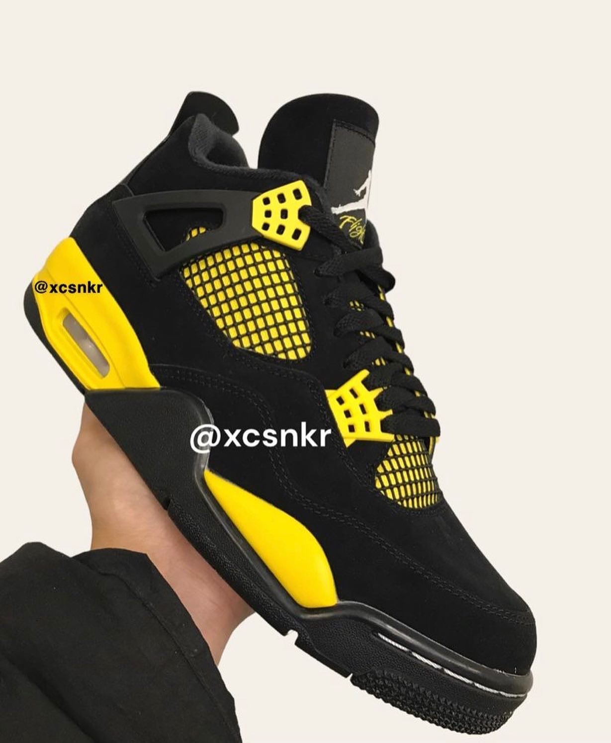 Ovrnundr on Twitter: "Nike Air Jordan 4 “Thunder” (2023). Releasing Saturday May 13th, retailing ...