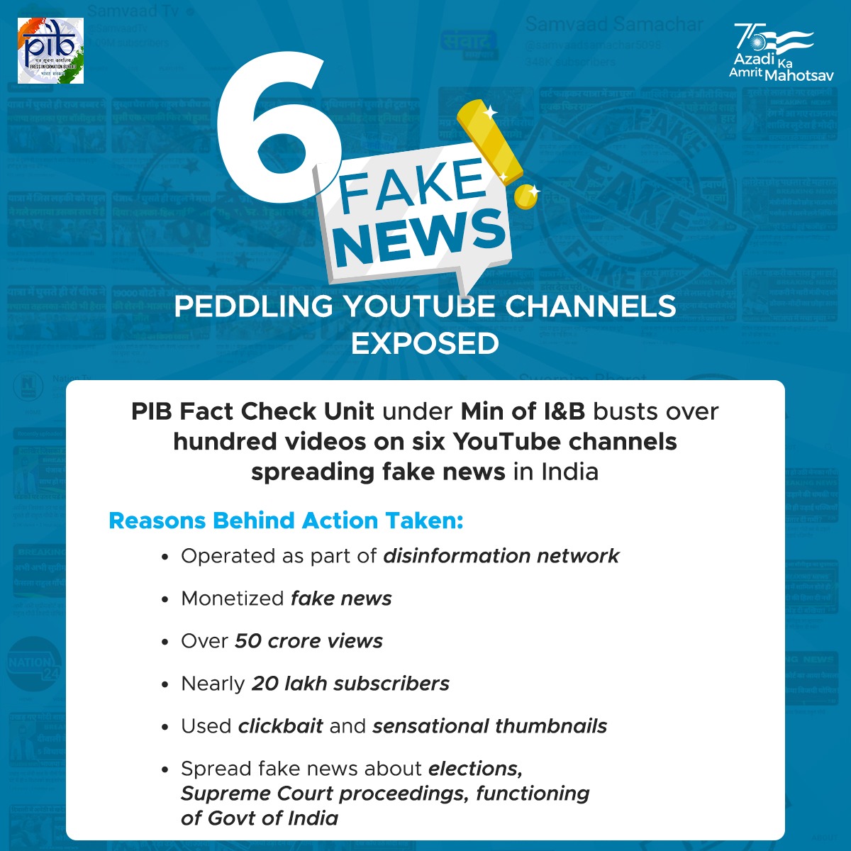 Pib India On Twitter Mib India Cracks Down On Fake News Peddling