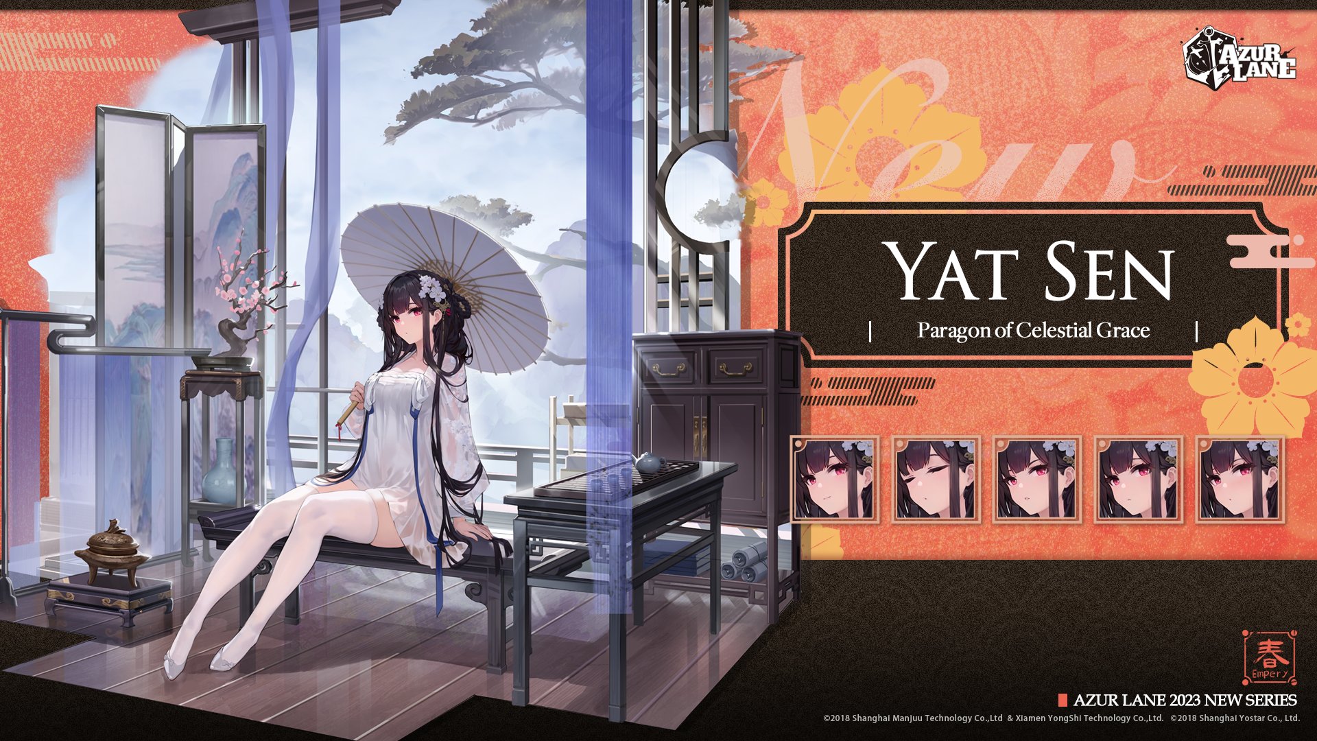 Azur Lane Official on Twitter: "⚓Paragon of Celestial Grace⚓ ROC Yat Sen is changing into her ...