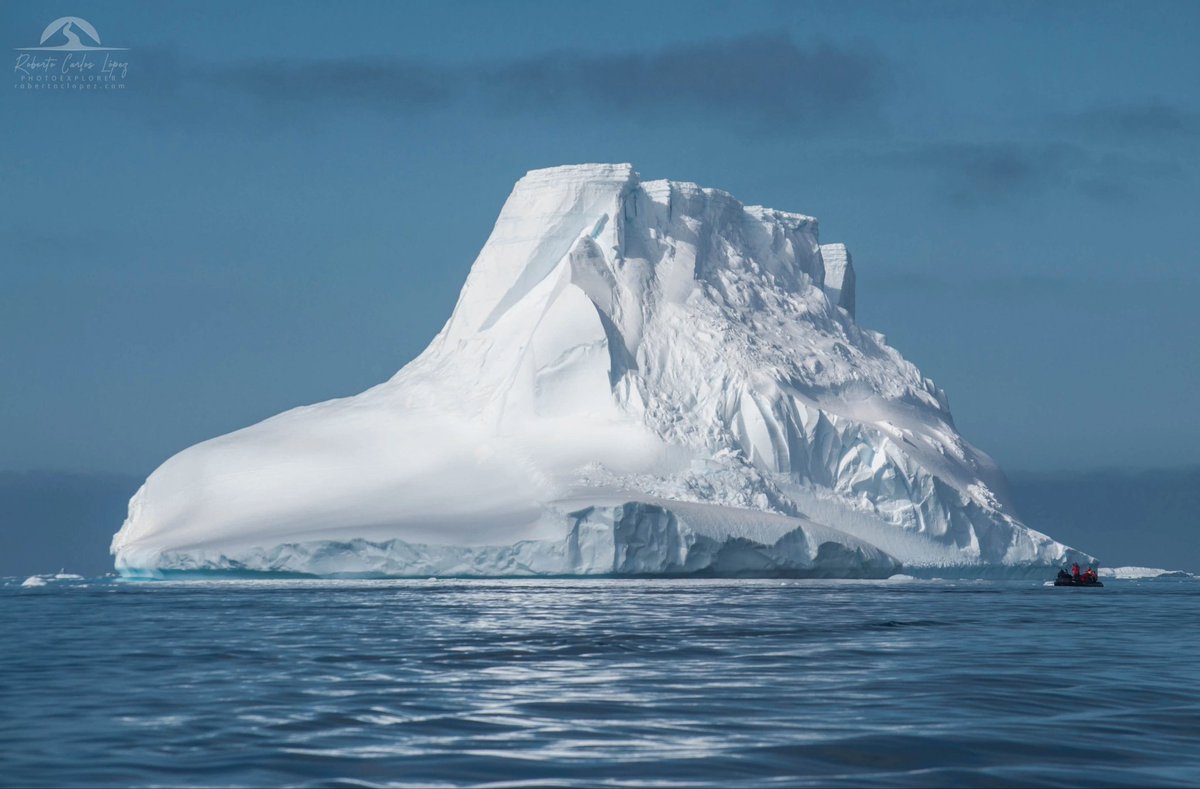 Roberto C. Lopez on Twitter: "La escala de los icebergs antárticos..."