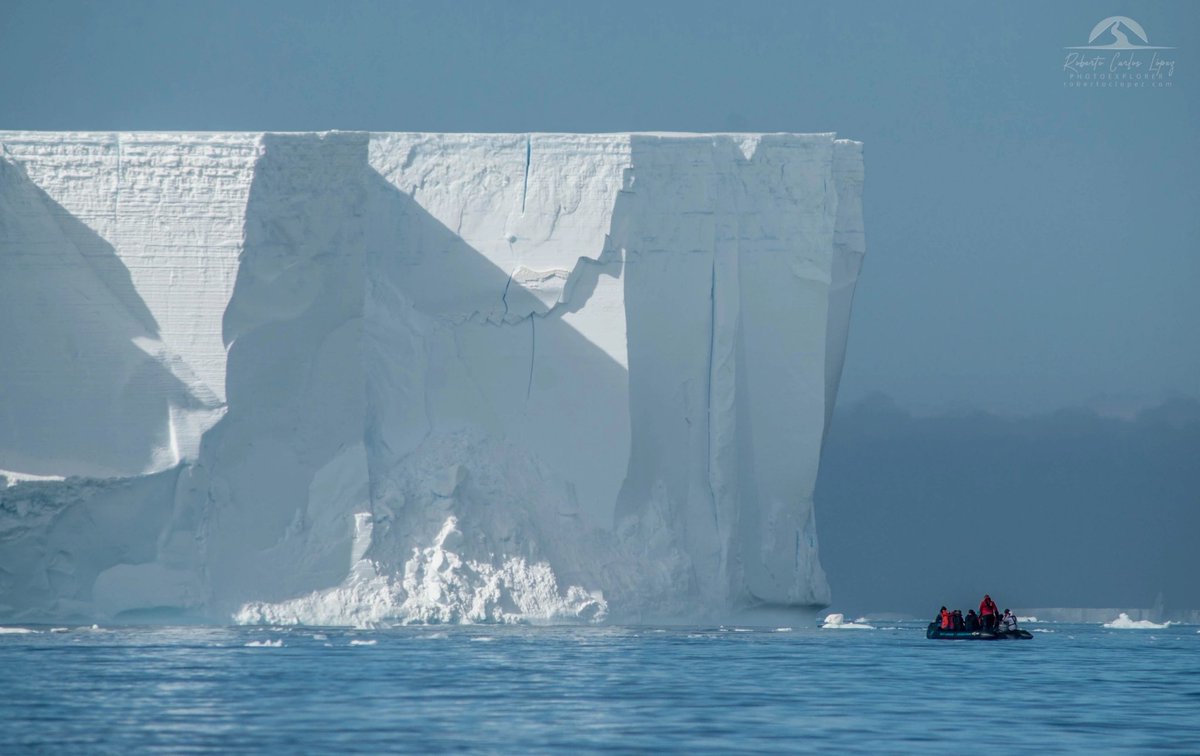 Roberto C. Lopez on Twitter: "La escala de los icebergs antárticos..."