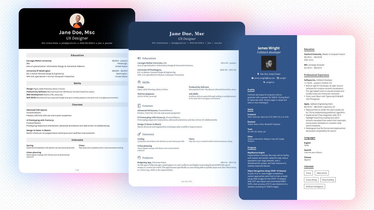 Use these 8 free websites to build your resume in minutes and get a job ...