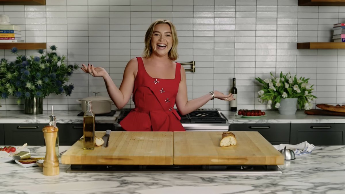 Florence Pugh Daily on Twitter: "RT @bestofpugh: florence pugh for ‘cooking with flo’"