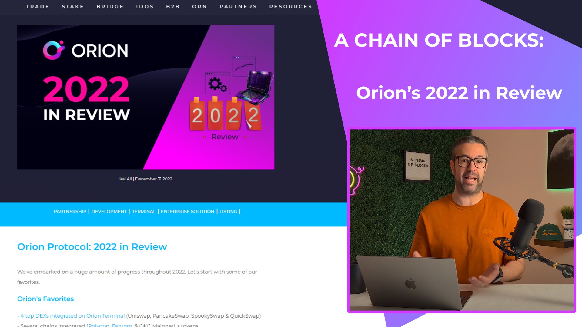 Orion Protocol on Twitter: "2022 in Review | ACOB 🚀 @AChainofBlocks ...