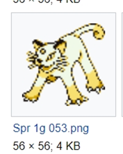 Persian Pokemon Sprite