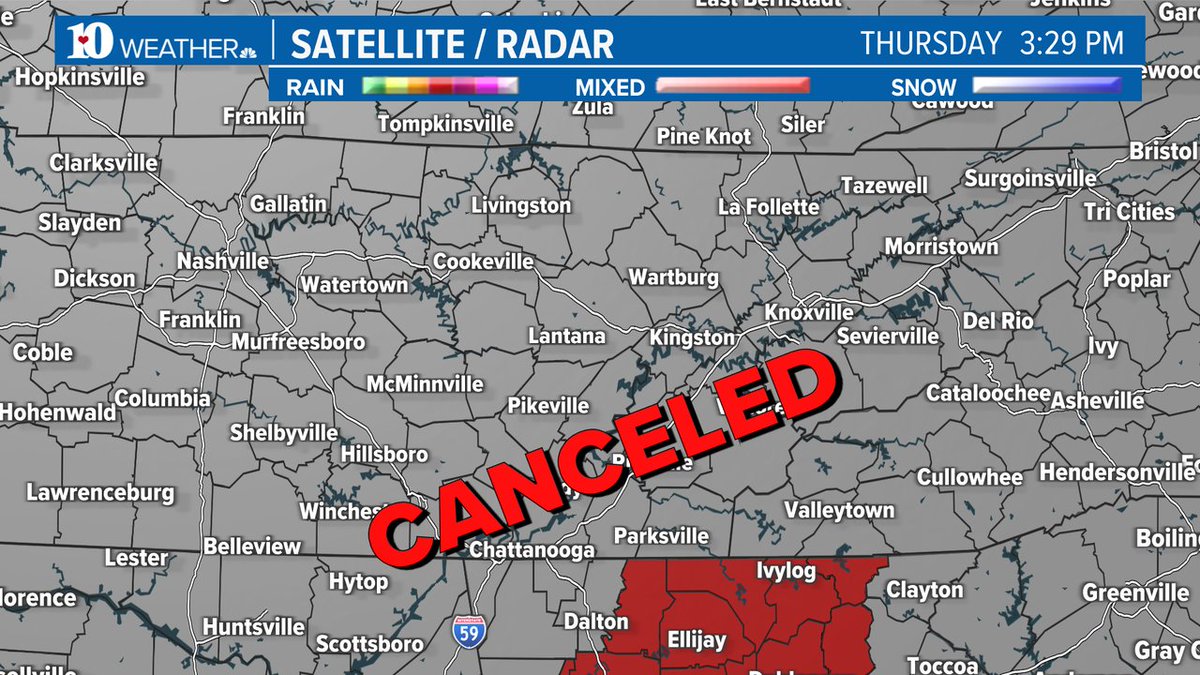 Wbir Weather On Twitter Tornado Watch Has Been Canceled For Southeast