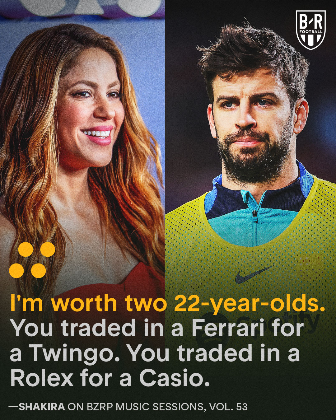 B/R Football on Twitter: "Shakira didn't hold back 😳 https://t.co/ik7QFWqGlR" / Twitter