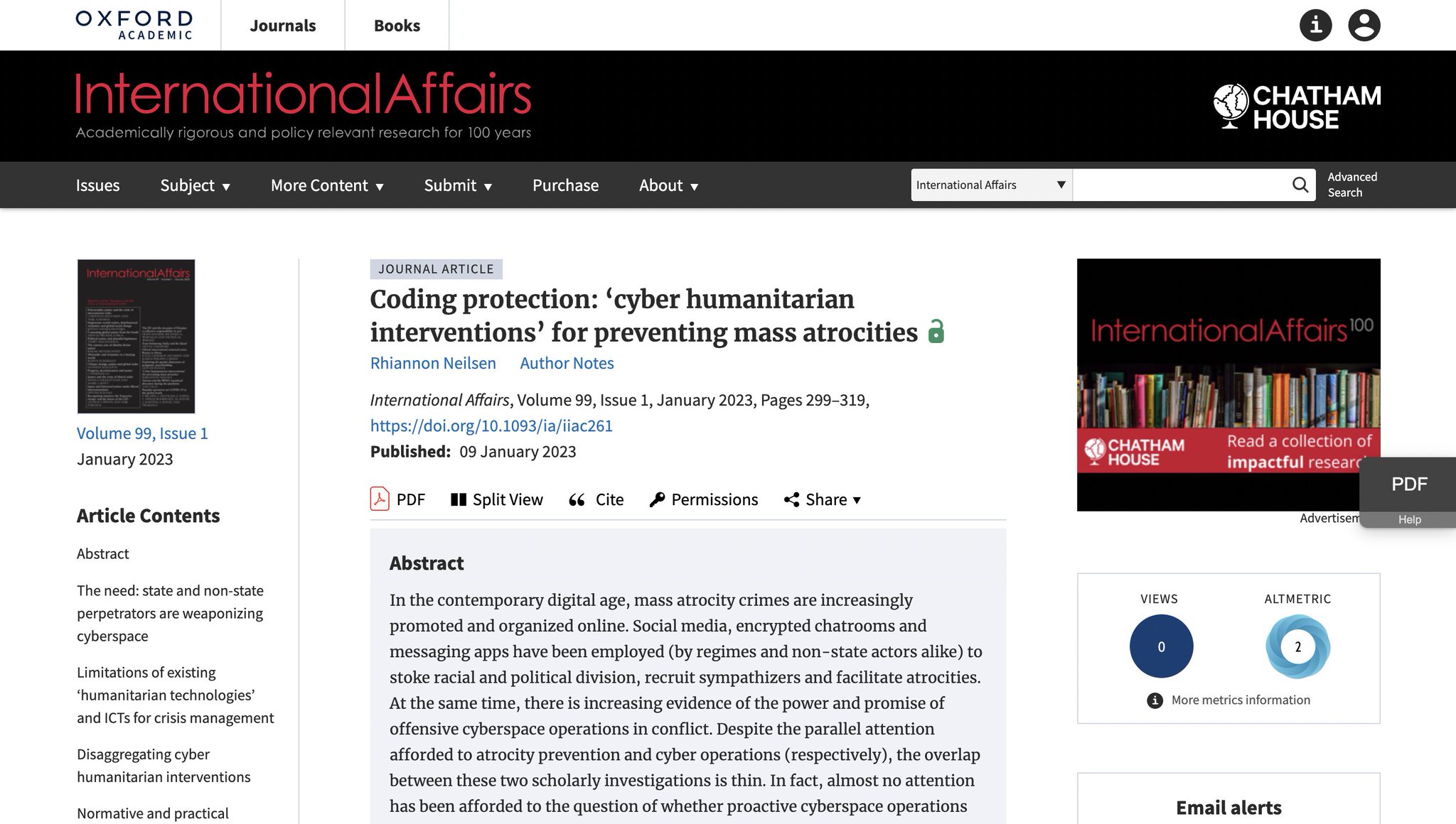 Rhiannon Neilsen on Twitter: "🎉HI 2023🎉 Beyond thrilled that my article introducing 'cyber ...