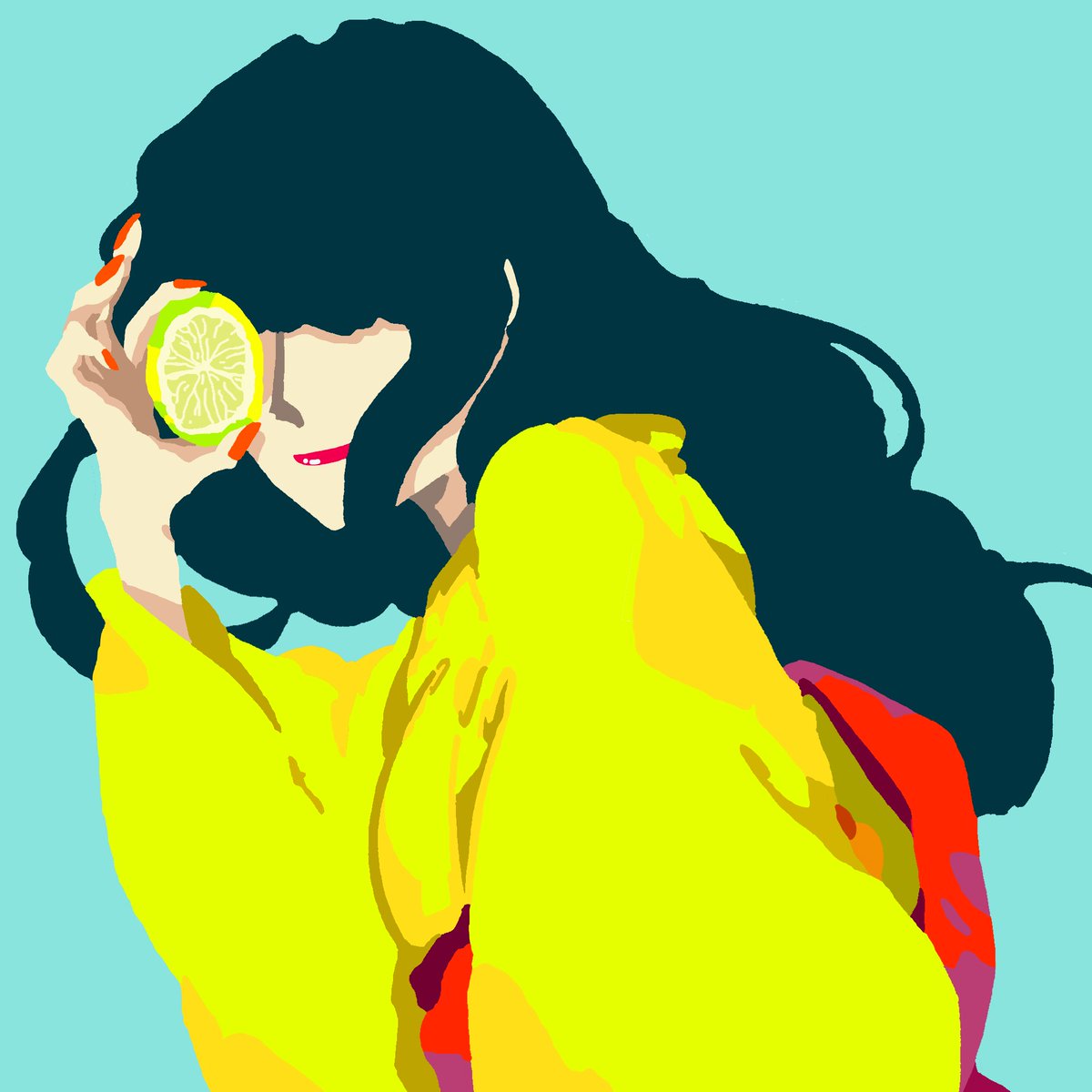 瑛(Ei)suzuriセール中🌟 on Twitter: "#絵を彩度100にすると超派手 絵の彩度100にするやりかたわからへん もともと結構高めよ？ もっとかな"