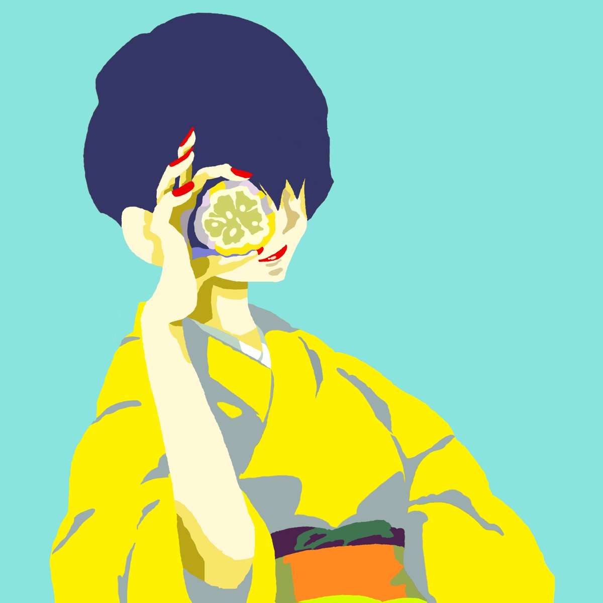 瑛(Ei)suzuriセール中🌟 on Twitter: "#絵を彩度100にすると超派手 絵の彩度100にするやりかたわからへん もともと結構高めよ？ もっとかな"