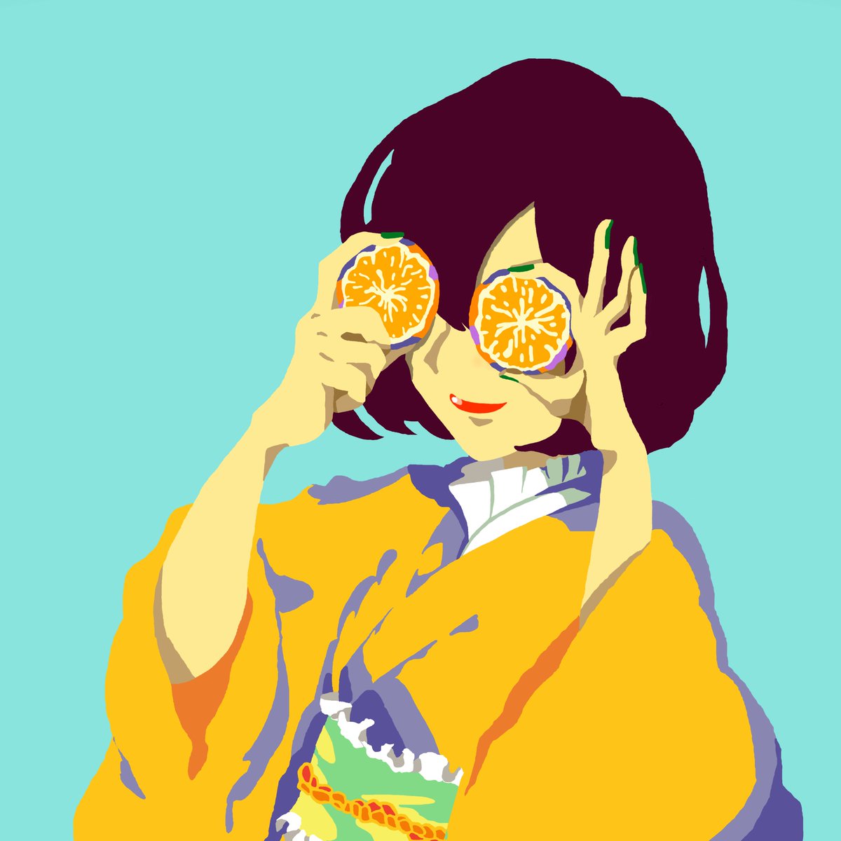 瑛(Ei)suzuriセール中🌟 on Twitter: "#絵を彩度100にすると超派手 絵の彩度100にするやりかたわからへん もともと結構高めよ？ もっとかな"