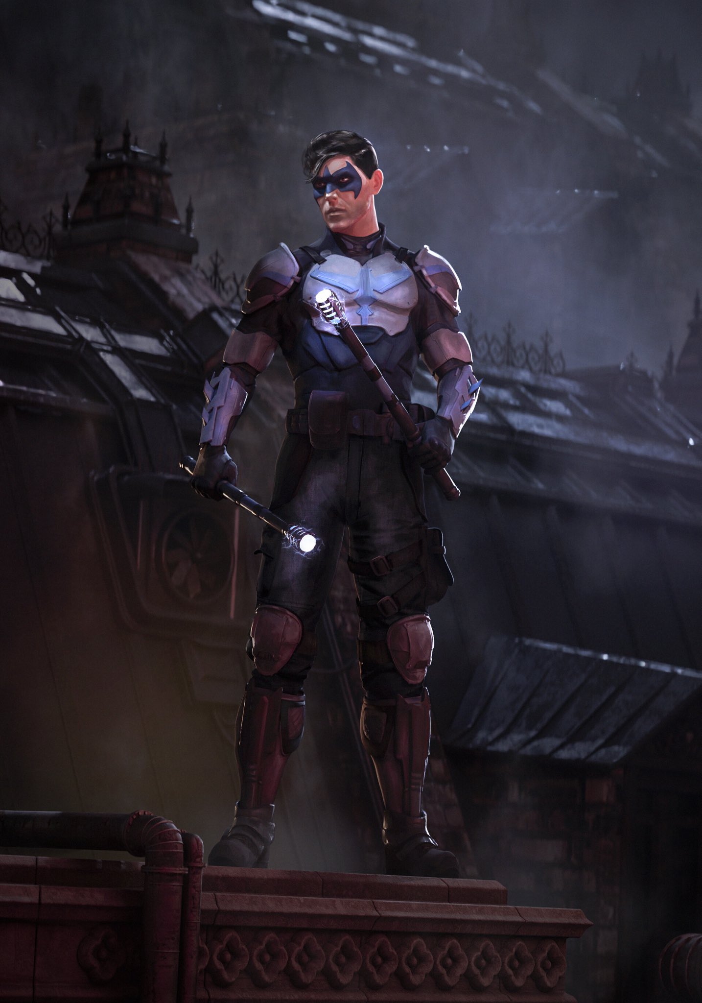 Nightwing Concept Art Batman #99 1/25 Jorge Jimenez Nightwing Design