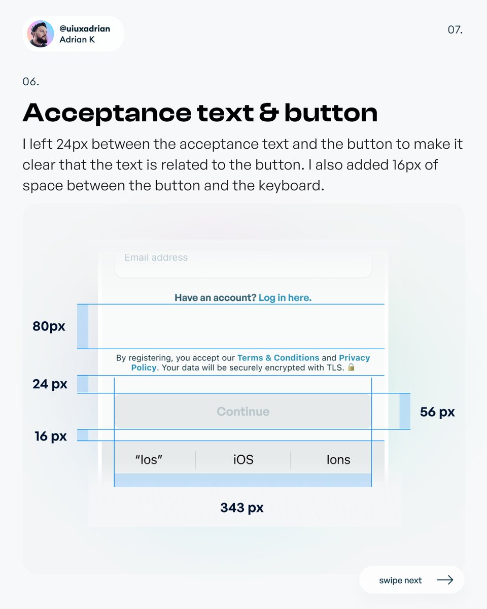 How to master spacing in UI 👇 - Thread from UI Adrian @uiuxadrian - Rattibha