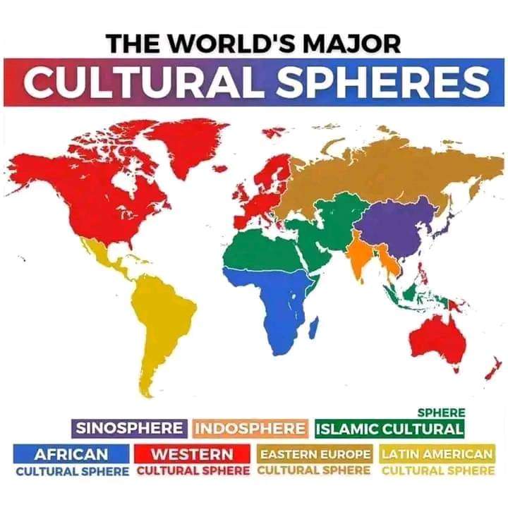 ShanghaiPanda on Twitter: "The world's major cultural spheres. (from the book of Samuel ...