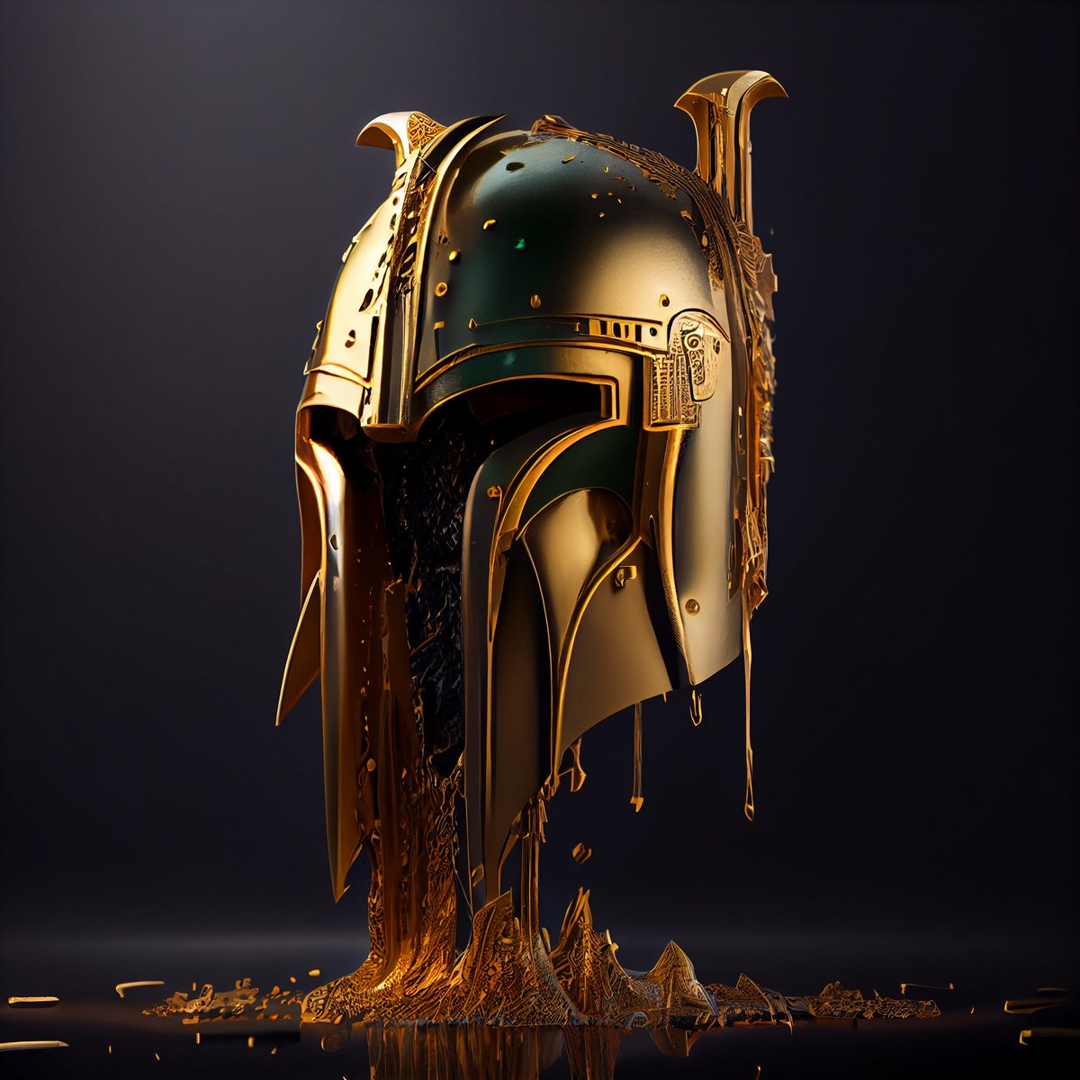 ⚱️ Star Wars Fans! This is for you, dripping gold helmets 👀 I can see ...