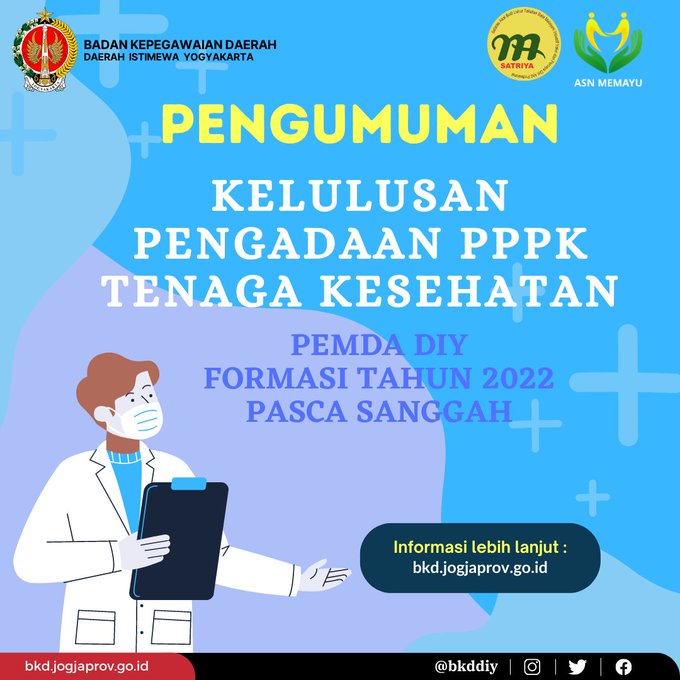 Pengumuman Kelulusan PPPK Tenaga Kesehatan Provinsi D I Yogyakarta ... Pengumuman Kelulusan PPPK Tenaga Kesehatan Provinsi D I Yogyakarta ...