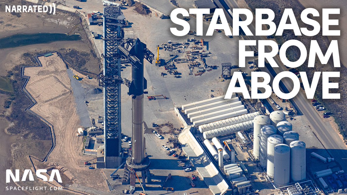 Jack Beyer on Twitter: "Enjoy aerial views of the full Starship stack as we discuss the recent ...