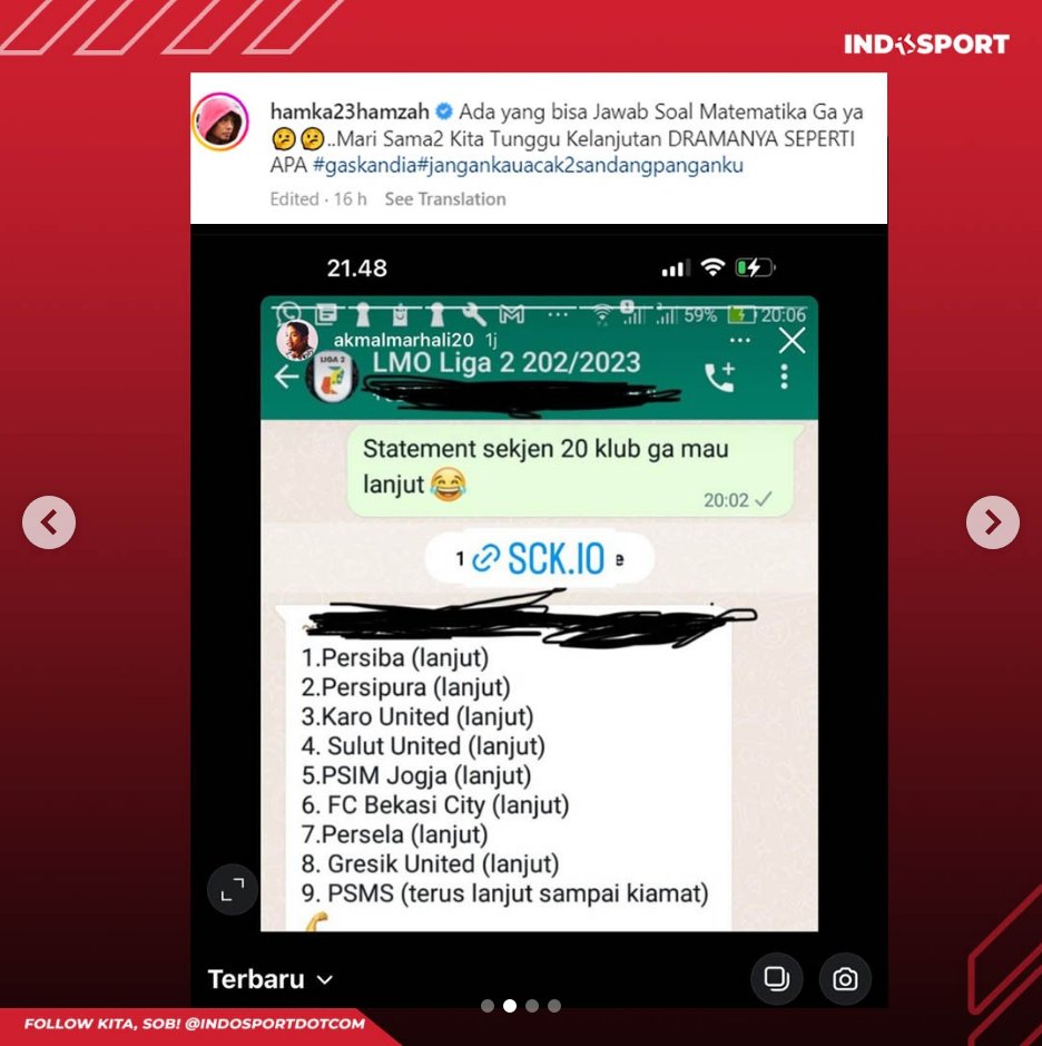 INDOSPORT on Twitter: "Hamka Hamzah adalah satu dari suara yang menolak keputusan kontroversial ...