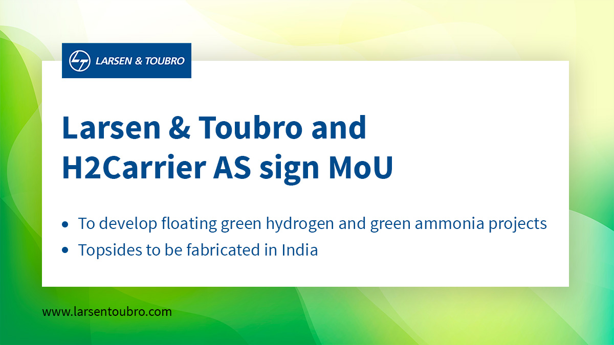 Larsen & Toubro on Twitter: "Larsen & Toubro announced today the signing of a Memorandum of ...