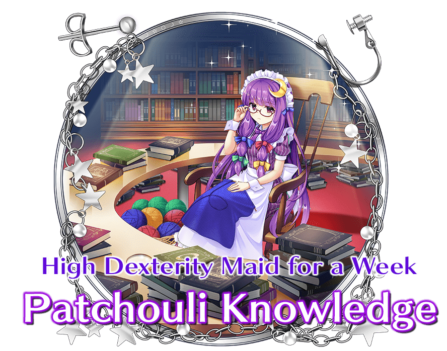 Touhou LostWord on Twitter: "Hi friends, Even Patchouli is getting in on the maid theme! Her ...
