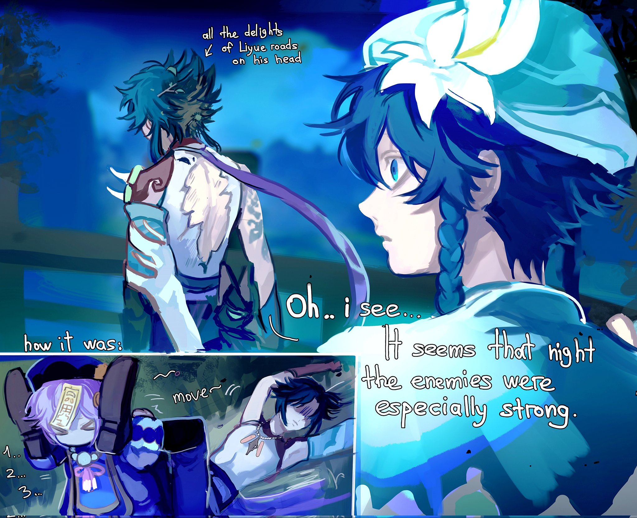 thijikoy on Twitter: "the backside of qiqi's care #原神 #GenshinImpact https://t.co/IfngP8g9IW ...