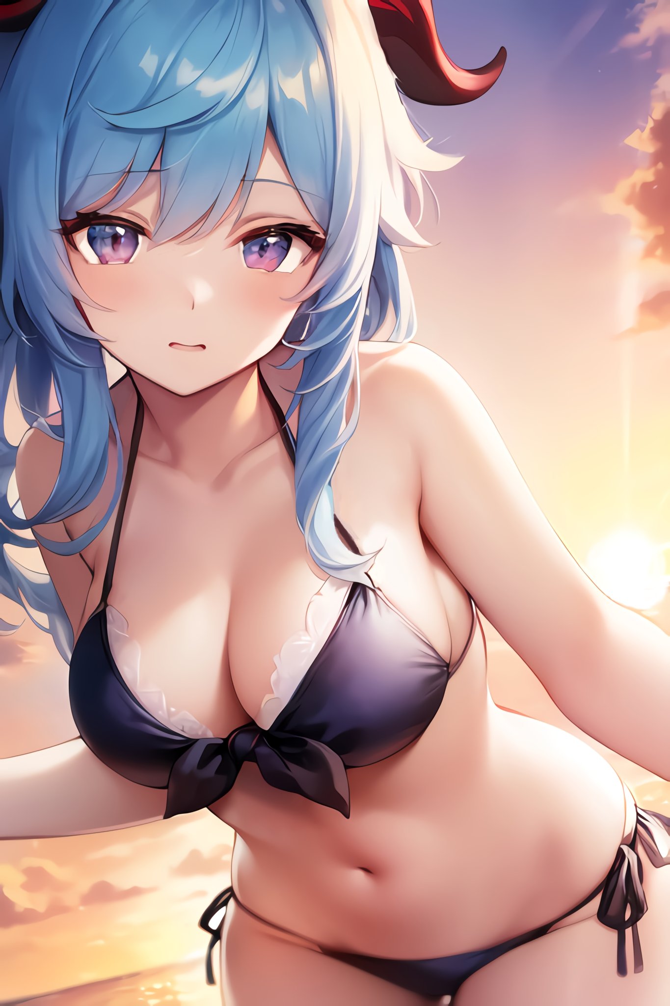 kitokito on Twitter: "夕焼け甘雨 #原神 #甘雨 #GenshinImpact #Ganyu #stablediffusion https://t.co ...