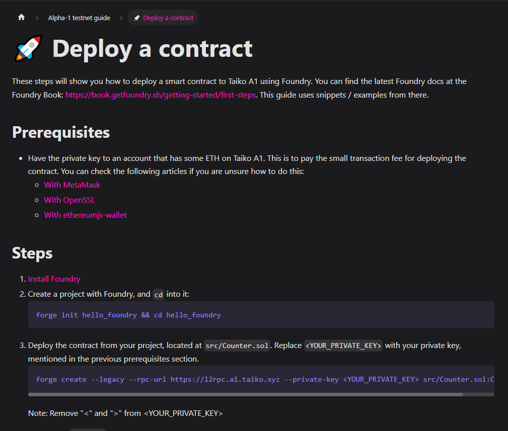 Mikolaj Tomczak ⚛️ on Twitter: "12/🧵 Zadanie dodatkowe: Deploy a contract 👉 http://taiko.xyz ...