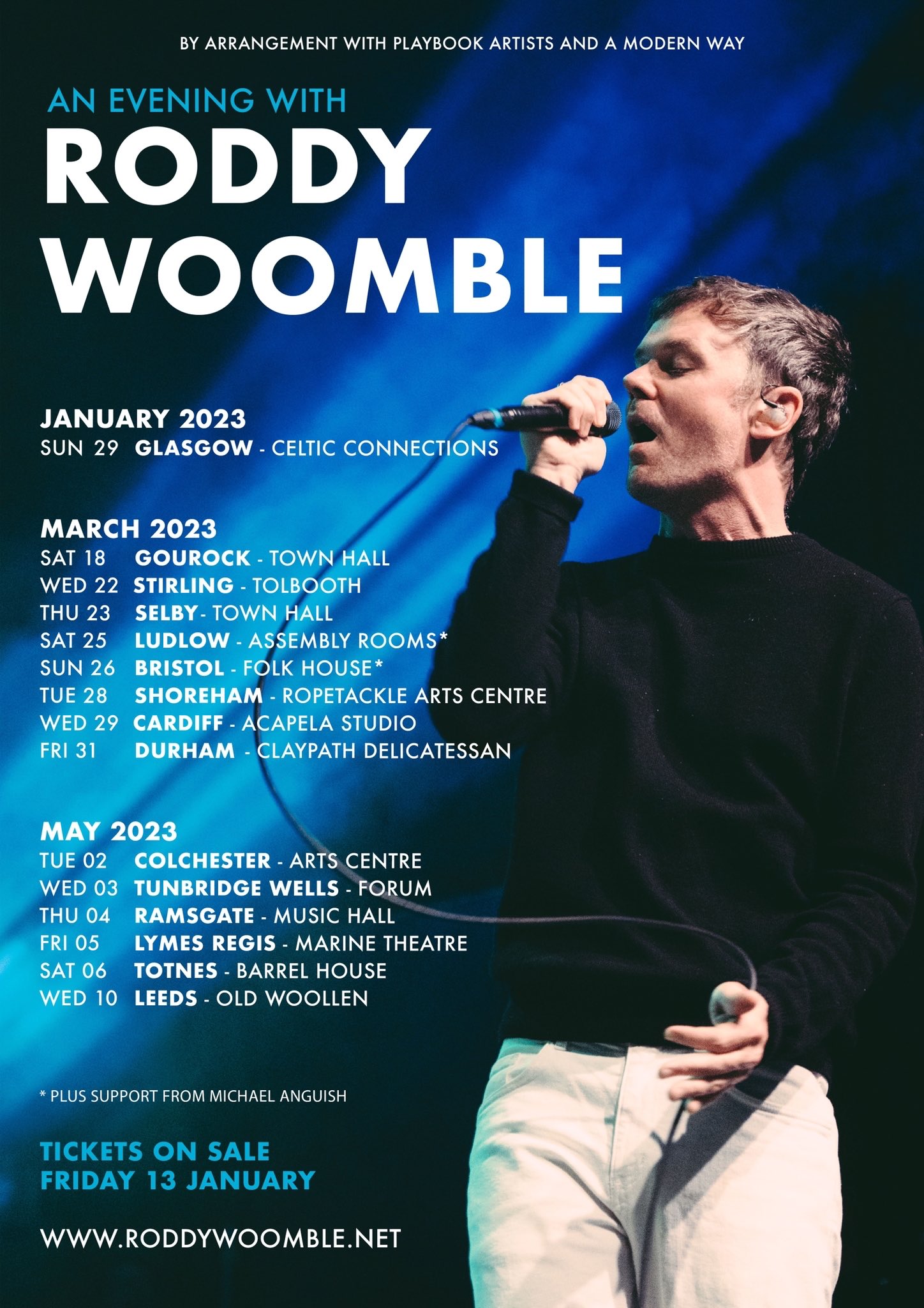 Roddy Woomble on Twitter: "I’m playing concerts! Some new places and some new songs! I’ll be ...