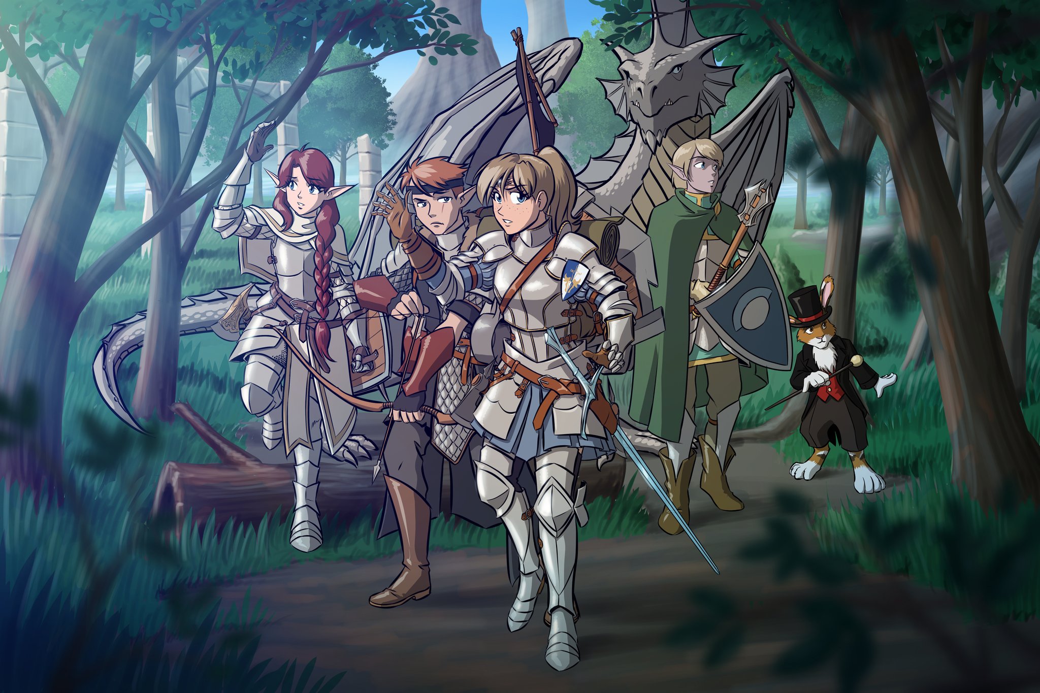 Doodle Poodle on Twitter: "New illustration for our ongoing #DnD campaign! The party enters the ...