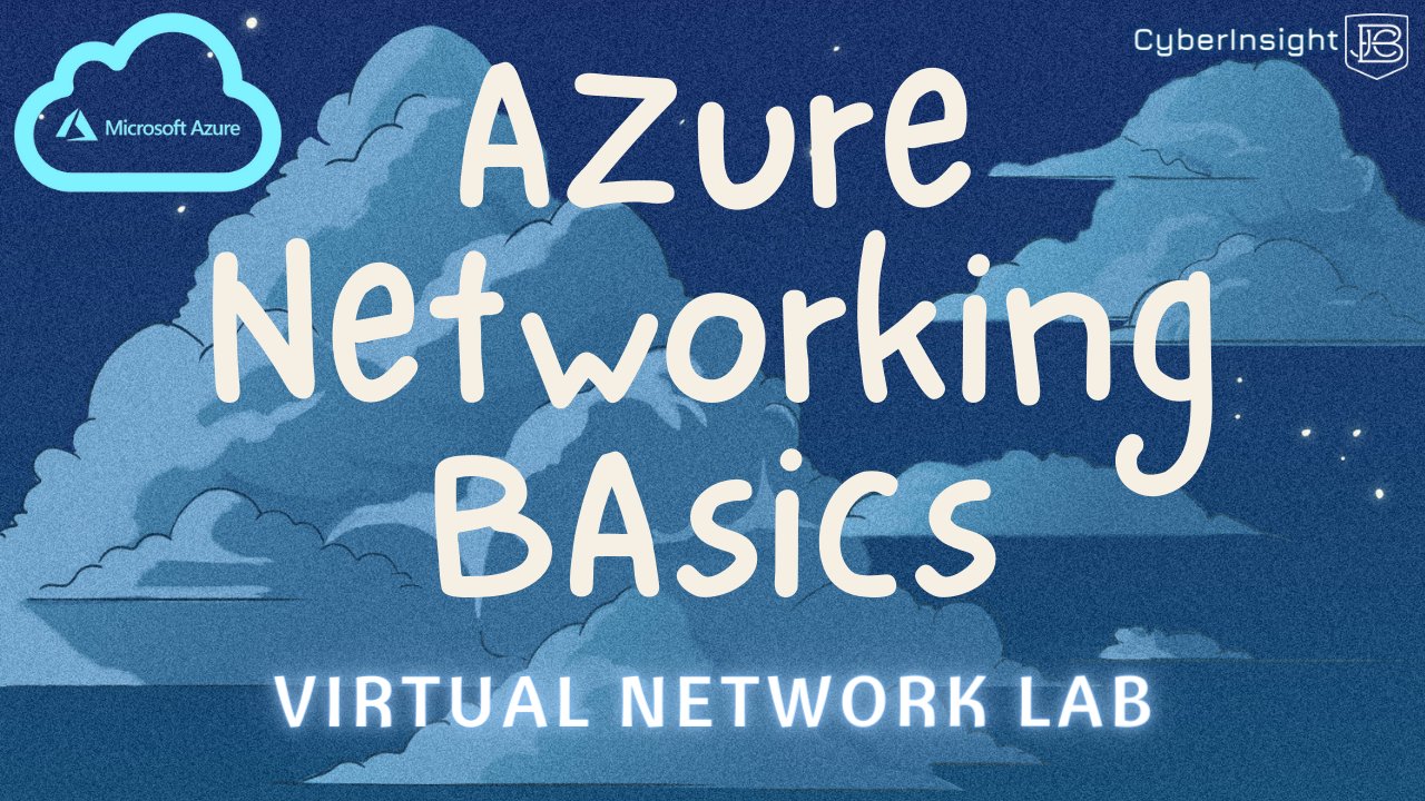 John Breth (JB) | CyberInsight® on YouTube on Twitter: "I just dropped my first Azure Networking ...