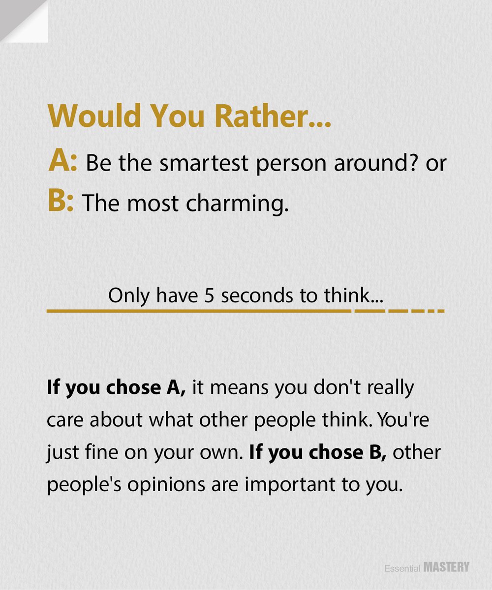 10 HARD CHOICES THAT'LL REVEAL YOUR PERSONALITY TYPE... Psychology ...